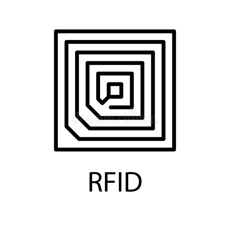 RFID Tag Vector Icon. RFID Symbol, Logo Illustration Stock Vector ...