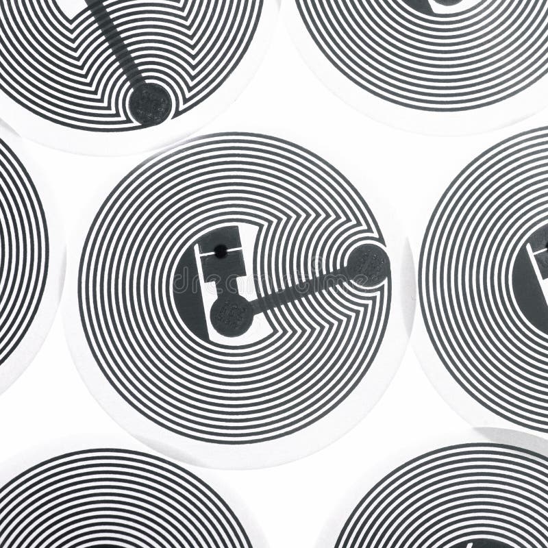 Rfid Tags Close Up Silhouette Stock Photo - Image of integrated ...