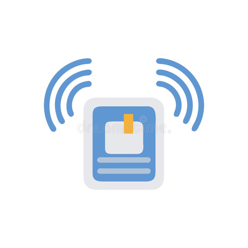 RFID Technology Tracking Icon Stock Illustration - Illustration of ...
