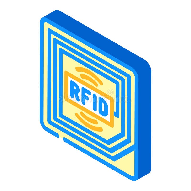 Rfid Tracking Autonomous Delivery Isometric Icon Vector Illustration ...