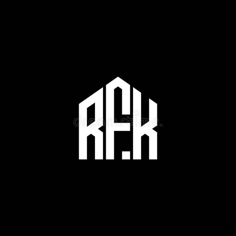 RFK Letter Logo Design on BLACK Background. RFK Creative Initials ...