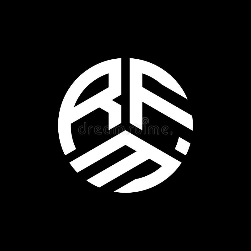 RFM Letter Logo Design on Black Background. RFM Creative Initials ...