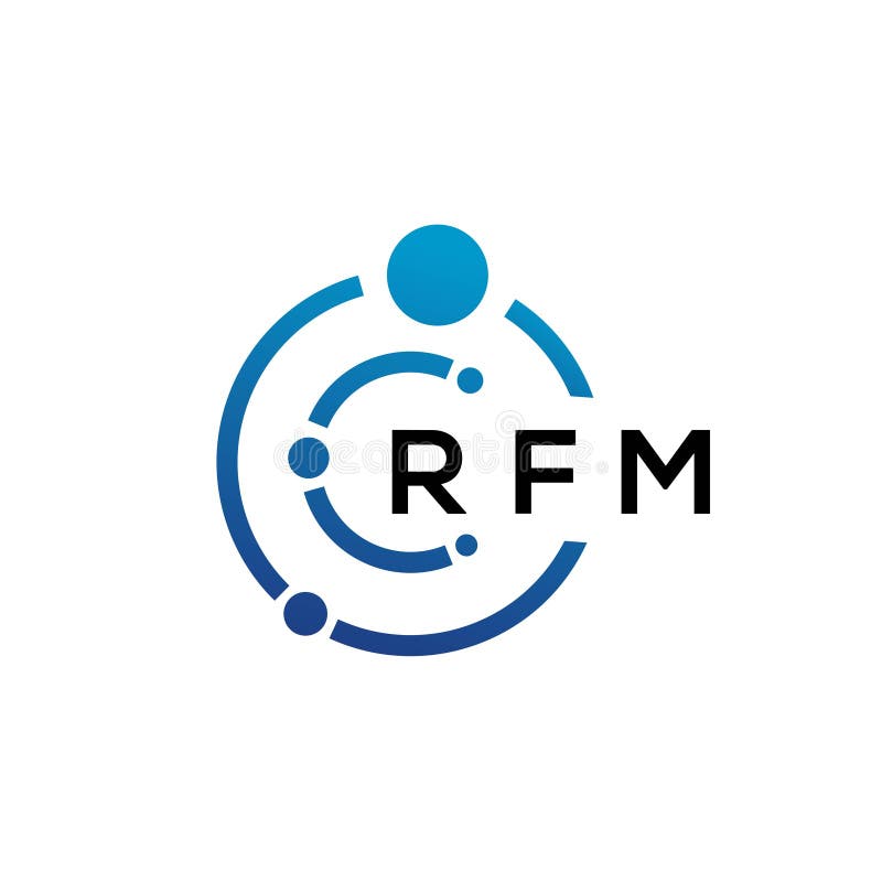 RFM Letter Technology Logo Design on White Background. RFM Creative ...
