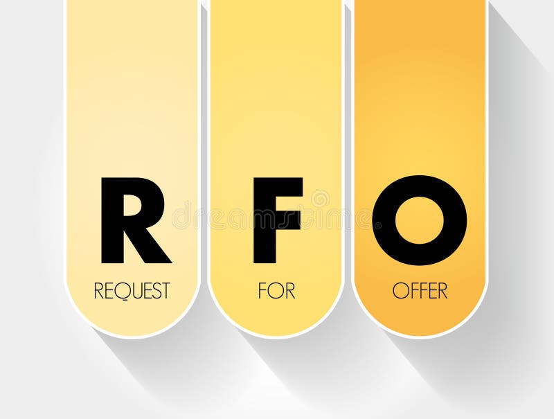 RFO - Request for Offer Acronym, Business Concept Stock Illustration ...