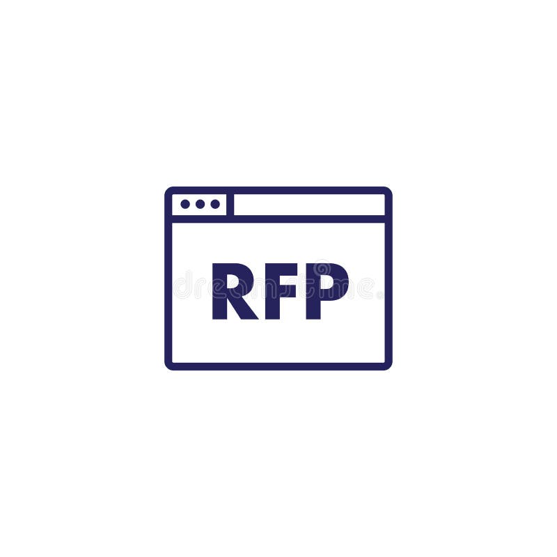 RFP Icon - Request for Proposal Concept or Idea Stock Vector ...