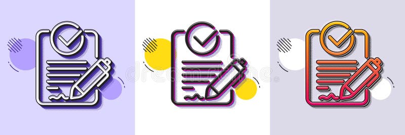 Rfp Line Icon. Request for Proposal Sign. Halftone Dotted Pattern ...