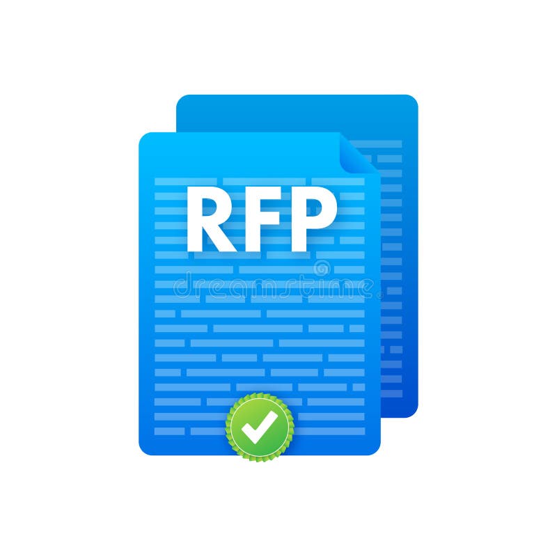 RFP Request for Proposal Document. Vector Stock Illustration. Stock ...