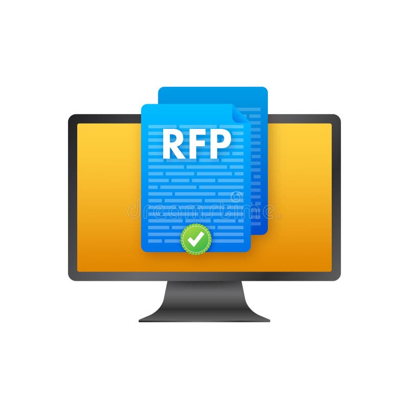 RFP Request for Proposal Document. Vector Stock Illustration. Stock ...