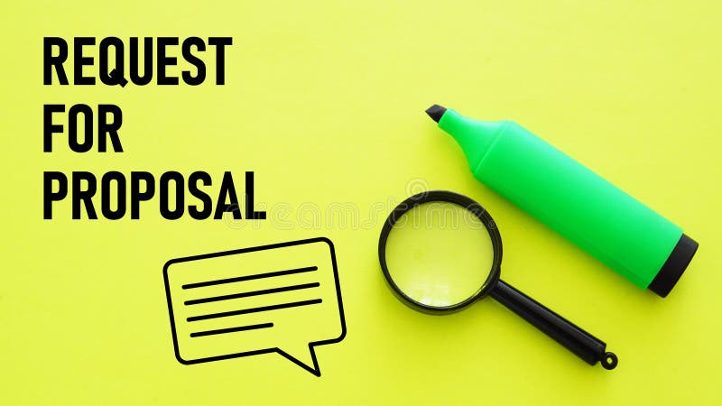 RFP Request for Proposal is Shown Using the Text Stock Image - Image of ...