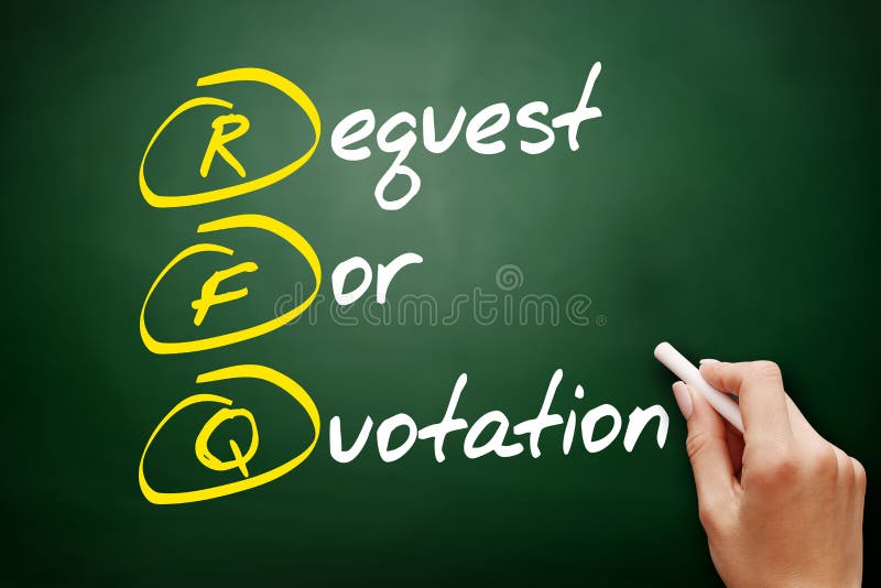 RFQ - Request for Quotation Acronym on Notepad, Business Concept ...
