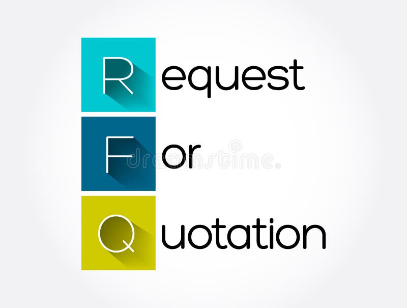 RFQ - Request for Quotation Acronym on Notepad, Business Concept ...