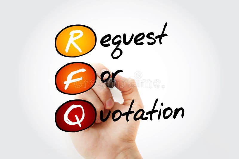 RFQ - Request for Quotation Acronym on Notepad, Business Concept ...