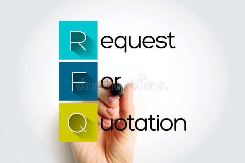 RFQ - Request for Quotation Acronym on Notepad, Business Concept ...