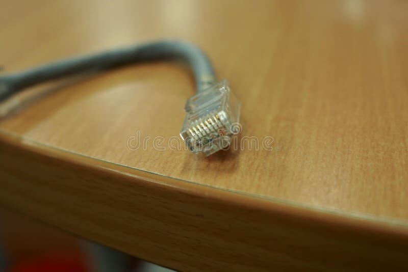 Rg45 Es Un Conector De Cable De Internet Foto de archivo - Imagen de ...