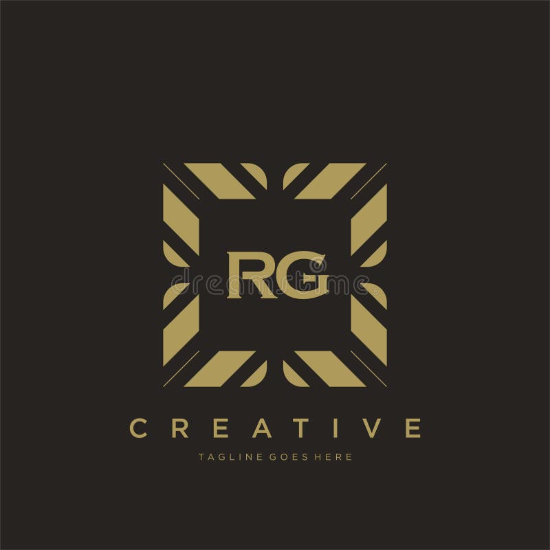 RG Initial Letter Luxury Ornament Monogram Logo Template Vector Stock ...