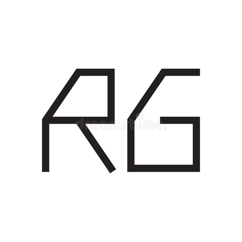 Rg Initial Letter Vector Logo Icon Stock Vector - Illustration of ...