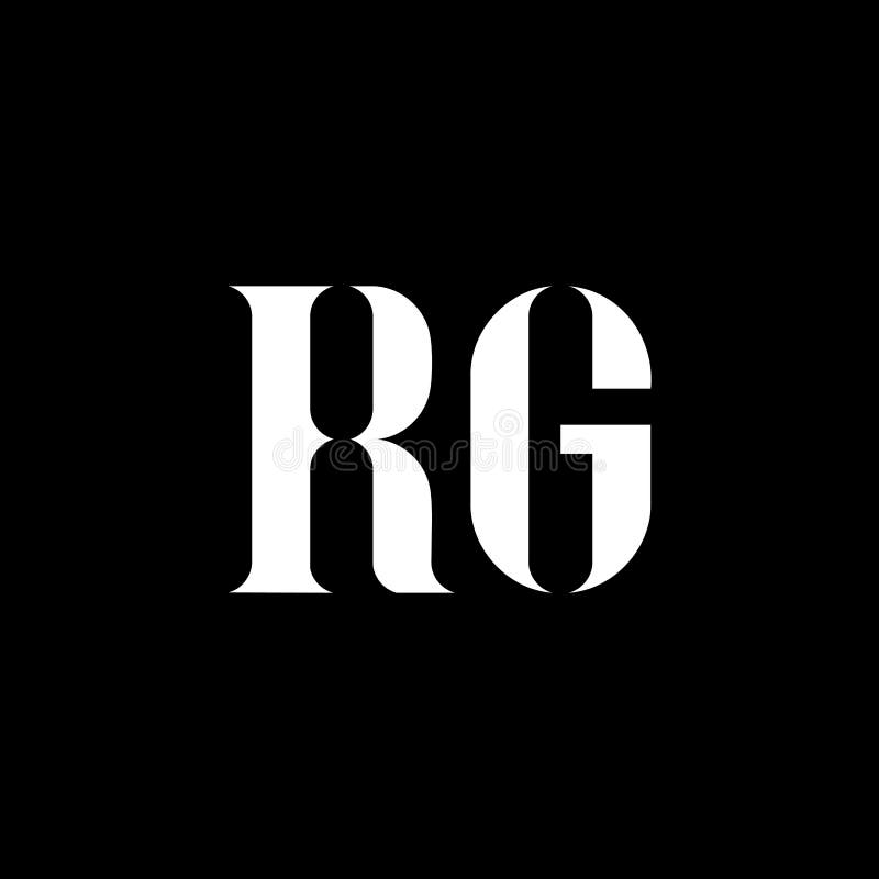 RG R G Letter Logo Design. Initial Letter RG Uppercase Monogram Logo ...