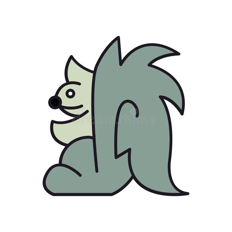 Squirrel Mascot Logo Design Character. Stock Vector - Illustration of ...