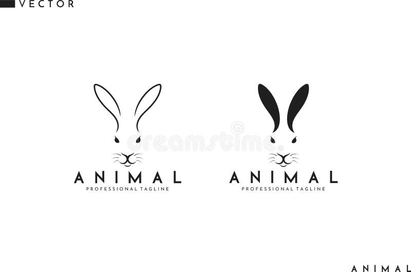 Rabbit Logo Simple Minimalist Design, Modern Rabbit Logo Design ...