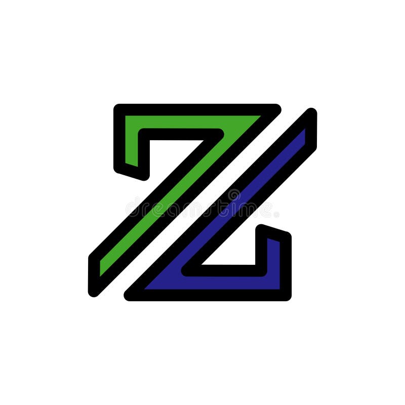 Initial Letter Z Logo Vector Design Template Best. Stock Vector ...