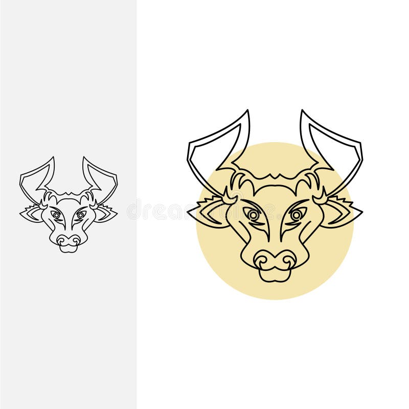 Nice Bull cartoon isolated stock illustration. Illustration of drawing ...