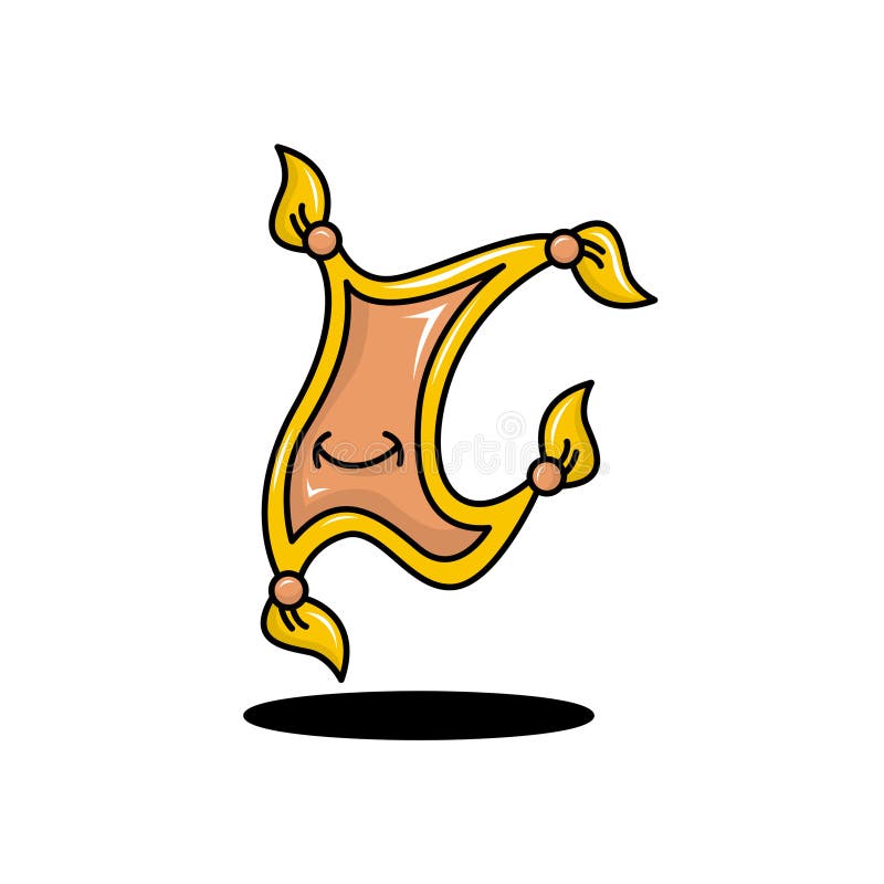 Carpet Rug Logo with a Cheerful Smile, Symbol and Icon Template Vector ...