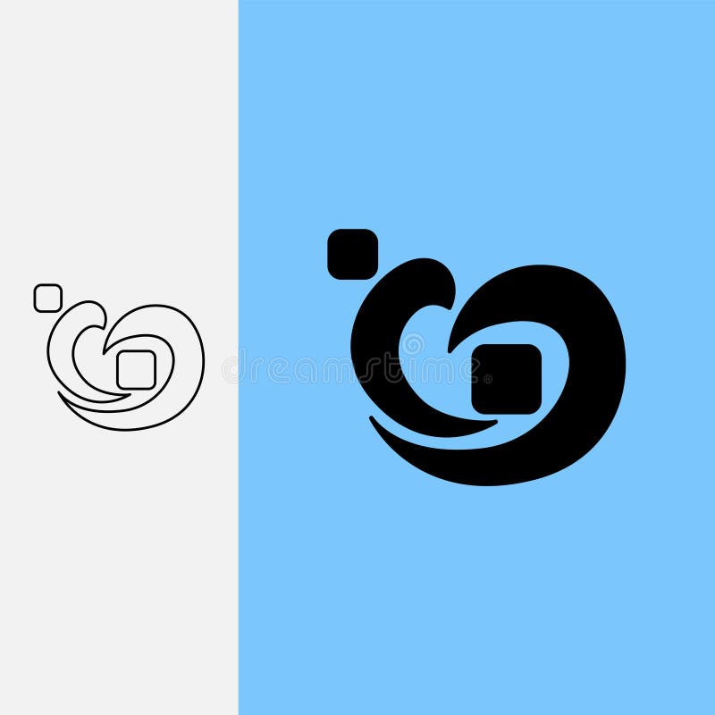 Two Abstract Humans Forming a Love Bond, Logo Design Template Sign ...