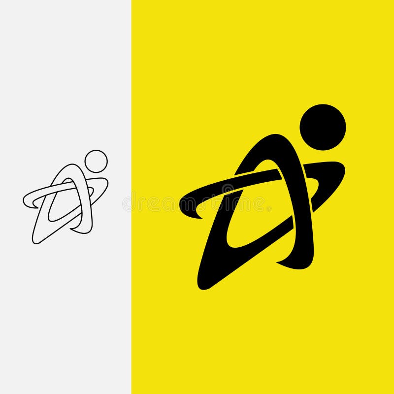 Nimble Abstract Man Forming Stars, Logo Vector Design Template Best ...