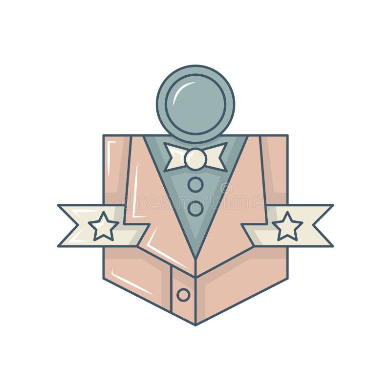 Elegant Party Suits. Solid Color Style, Stock Vector - Illustration of ...