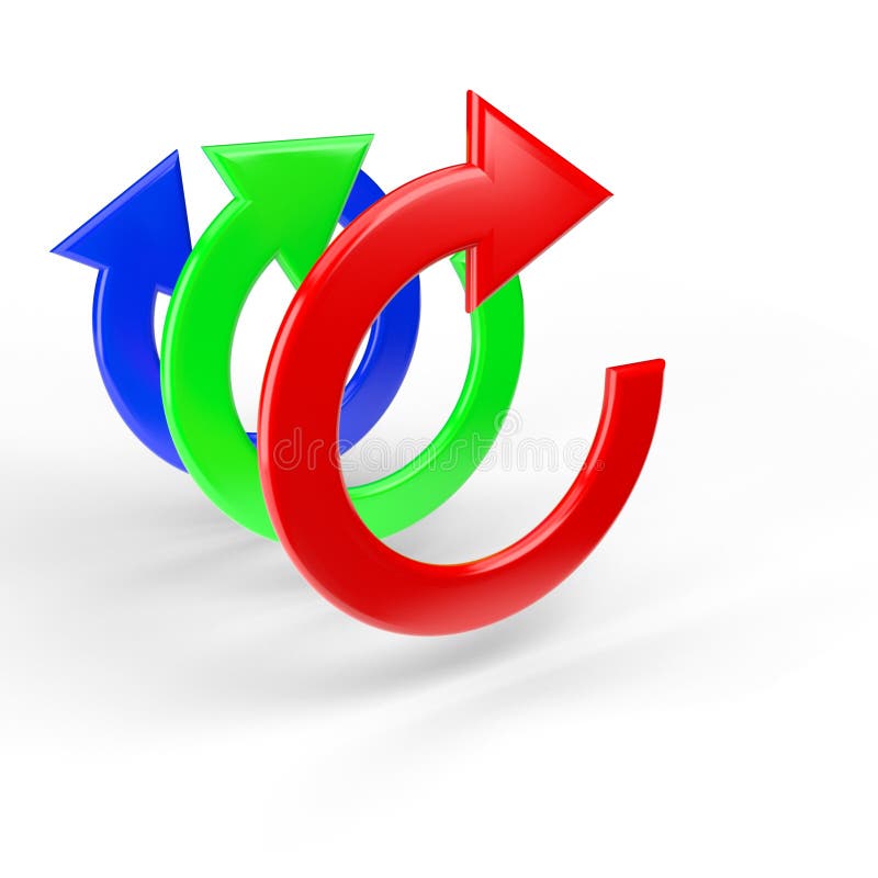 RGB 3D Arrows Picture. Image: 20146221