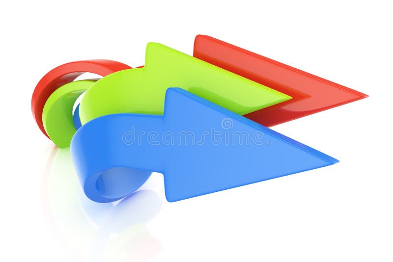 Rgb arrows stock illustration. Illustration of wave, arrow - 31235948