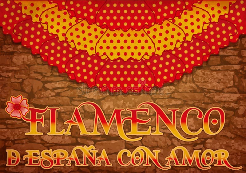 Flamenco Party Spain Love Invitation Banner Stock Vector - Illustration ...