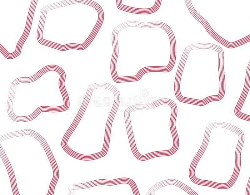 Abstract Red Figures Geometric Vector Wallpaper and Seamless Pattern ...