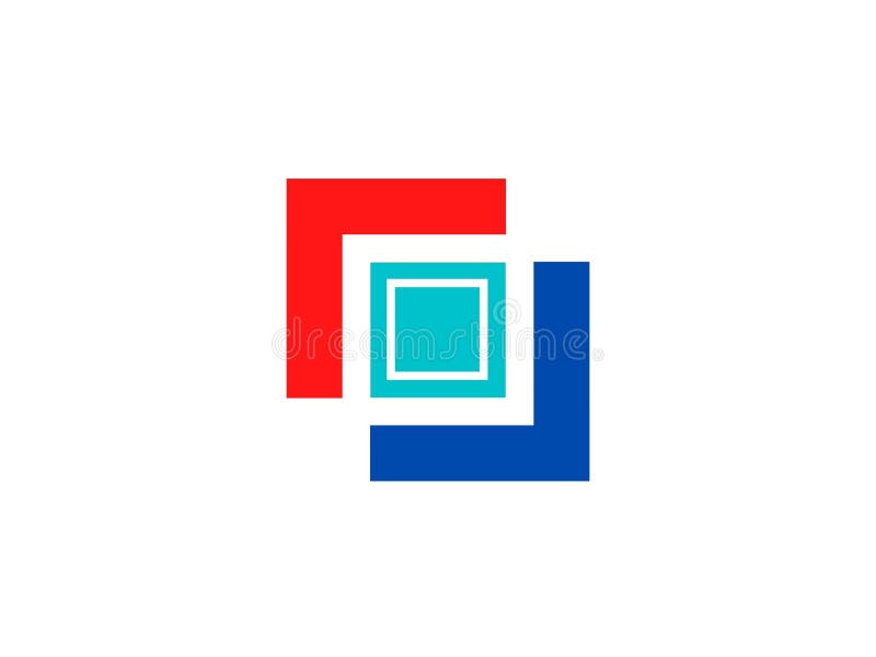 Red and blue rgb box logo stock illustration. Illustration of company ...