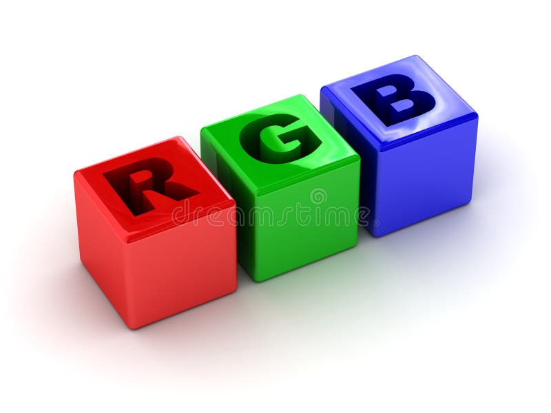 CMYK boxes in a horizontal stock illustration. Illustration of cmyk ...