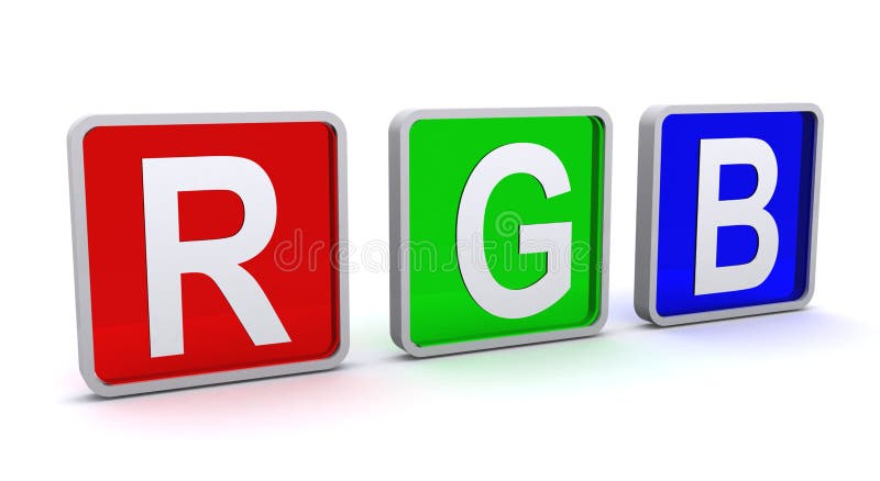 RGB Buttons Red Green Blue stock image. Image of color - 20607823