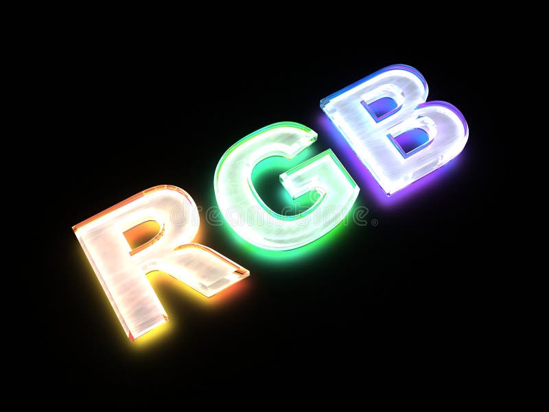 RGB color scheme sign stock illustration. Illustration of colourful ...