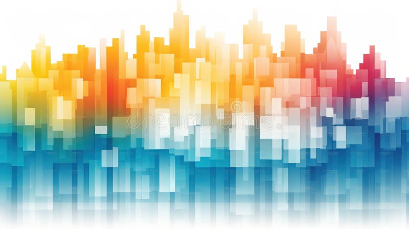 RGB Color Squire Blocks on Abstract Painting Background Stock ...