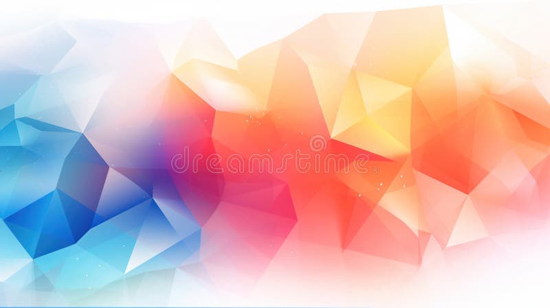 RGB Color Triangle or Low Polygon on Abstract Painting Background Stock ...