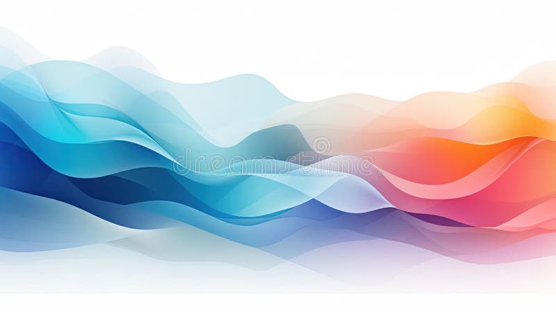 RGB Color Waves on Abstract Painting Background Stock Illustration ...