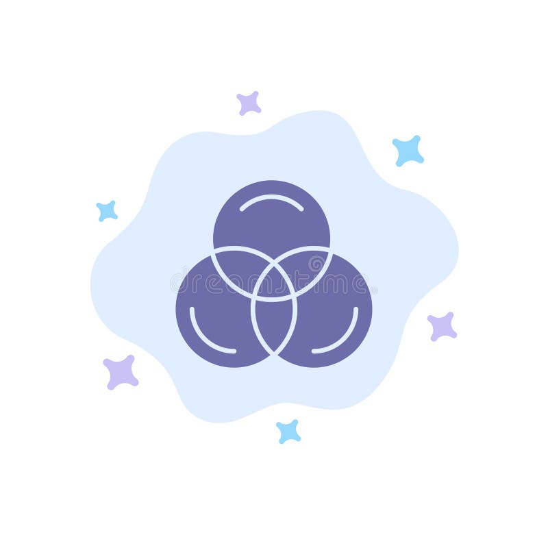 Rgb, Color, Web Blue Icon on Abstract Cloud Background Stock Vector ...