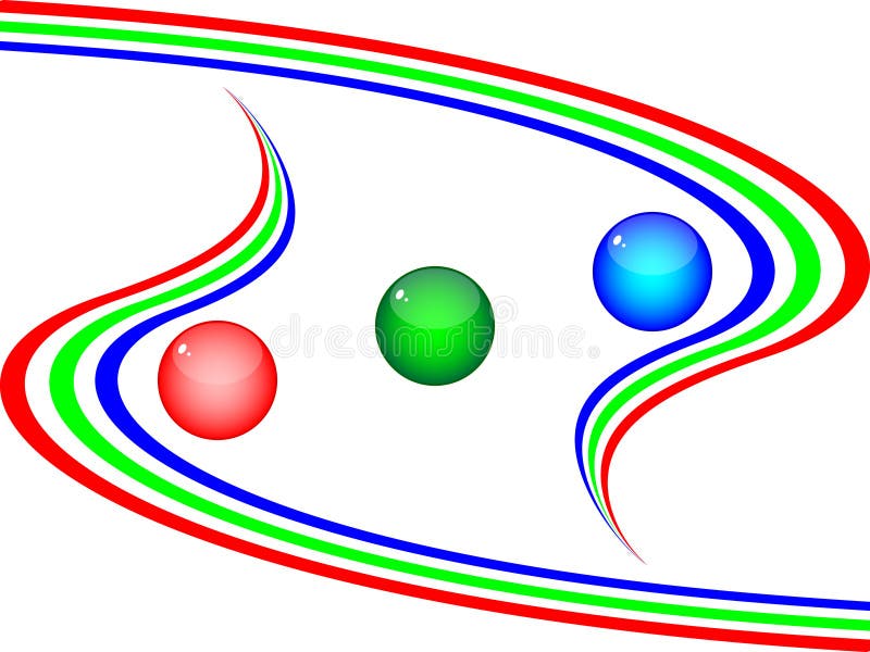 RGB colors stock vector. Illustration of arranging, ball - 7806014