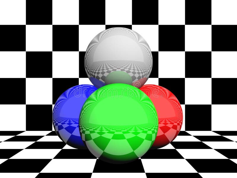 RGB colors, spheres stock illustration. Illustration of black - 4182180