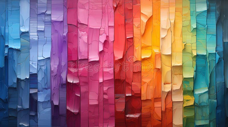 RGB Colors Strips on Abstract Painting Background Stock Illustration ...