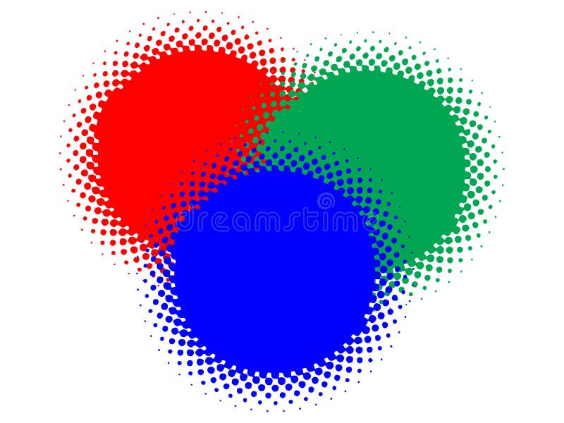 Rgb dots stock vector. Illustration of colours, paint - 4294324