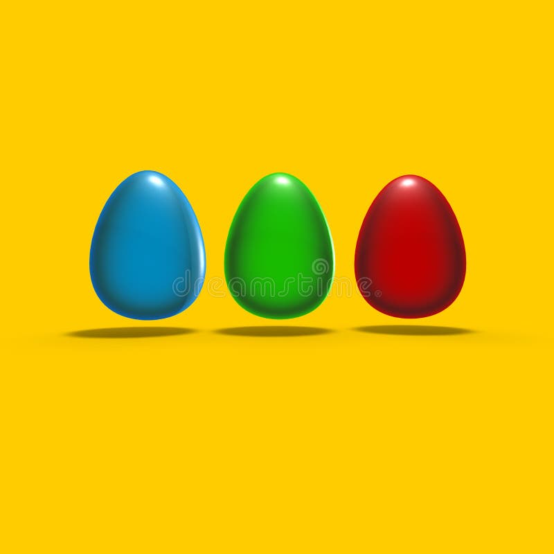 Rgb-eastereggs stock illustration. Illustration of blue - 27805647