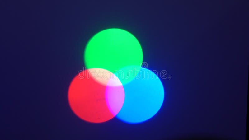 RGB Hue Light Spectrum Combine To Create White Light Science Experiment ...