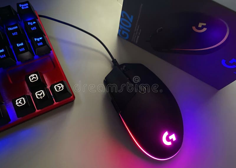 RGB Illumination of a Computer Gaming Mouse. Beautiful Backlight To ...
