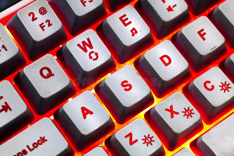 Rgb Keyboard Close Up Wasd Keys Stock Photos - Free & Royalty-Free ...