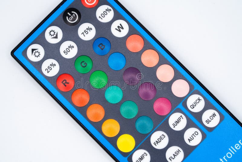 RGB Led Lamp or Strip Light Remote Controller with Separate Colors ...